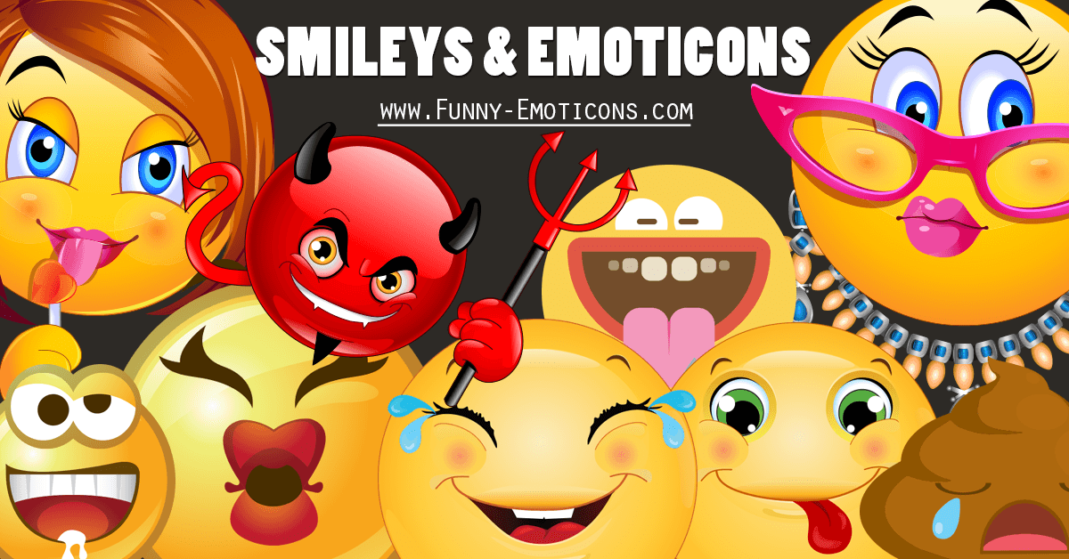 Smileys & Emoticons for Facebook Timeline, Chat, Email, SMS Text ...